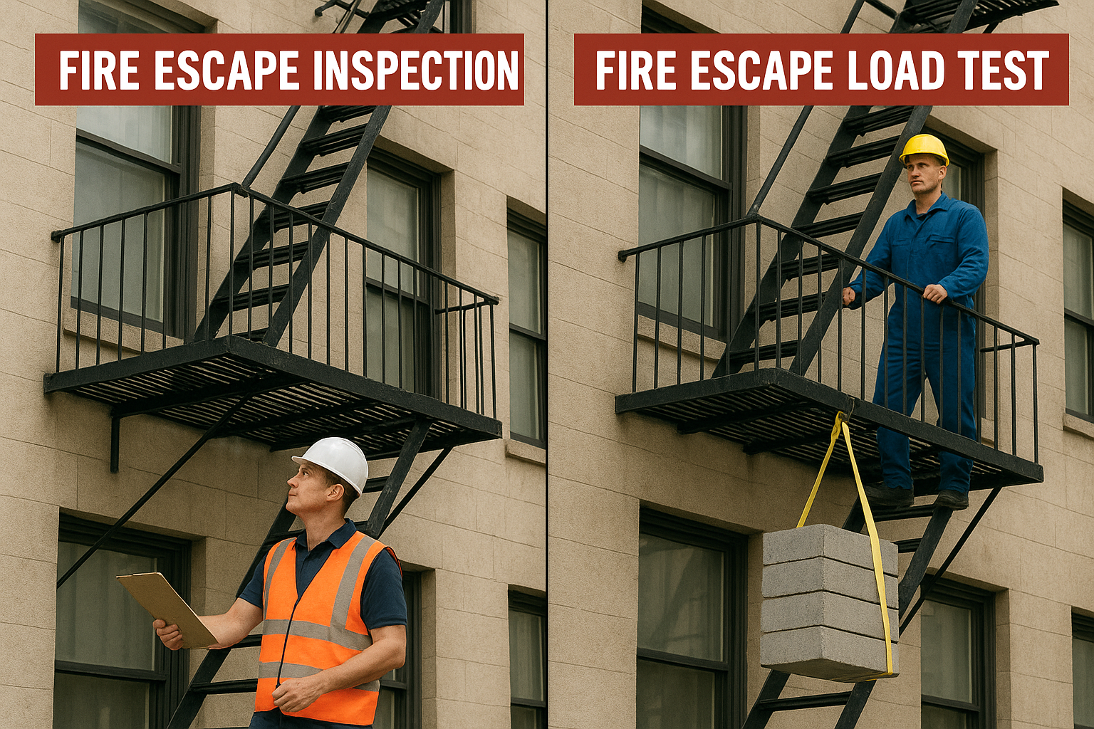 Load Test vs. Inspection: What’s the Difference? - West Coast Fire Escapes